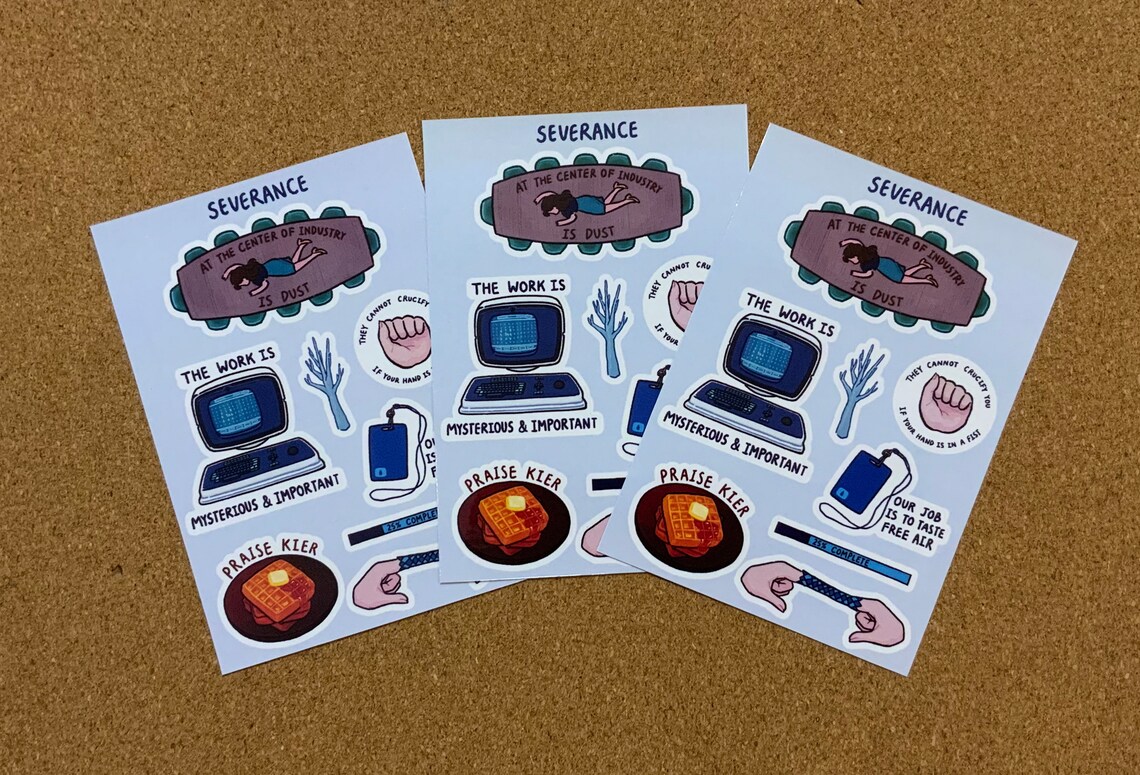 Severance TV Show Sticker Sheet: Glossy Matte Laminated Stickers - Etsy