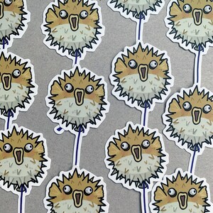 Balloonfish Sticker / Pufferfish Sticker / Blowfish Sticker / Puffers ...
