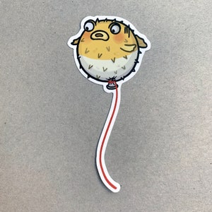 Balloonfish Sticker / Pufferfish Sticker / Blowfish Sticker / Puffers ...