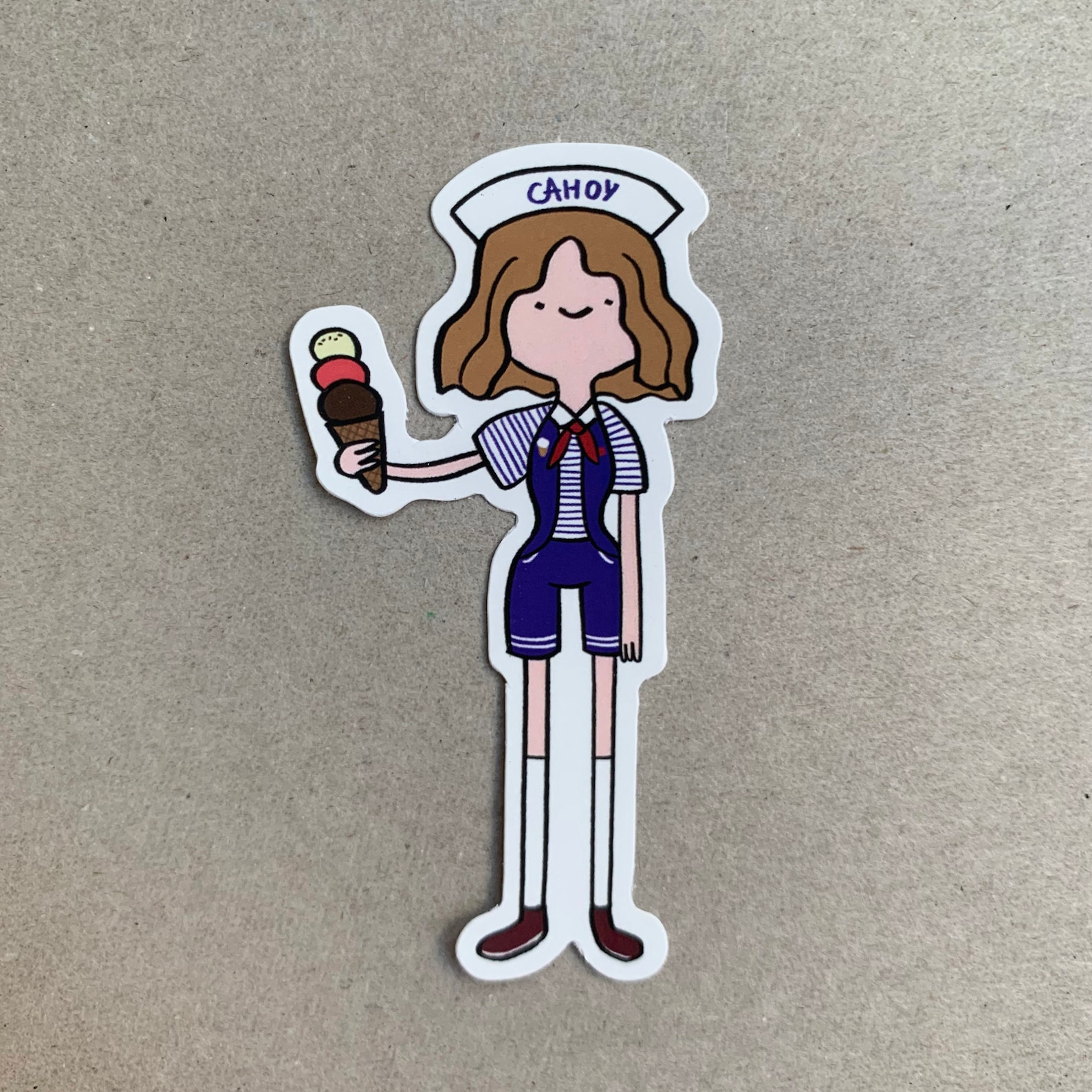 Stranger Things Robin Adventure Time Style Sticker - Etsy