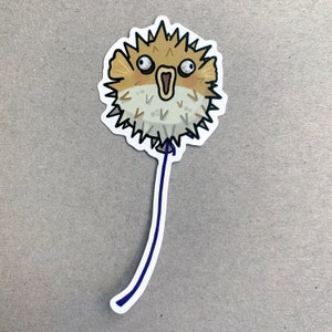 Balloonfish Sticker / Pufferfish Sticker / Blowfish Sticker / Puffers ...