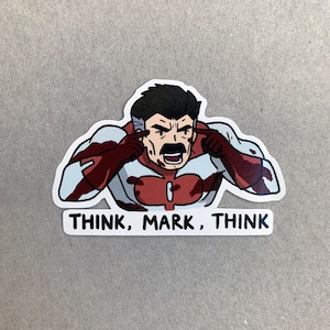 Invincible Omni Man Sticker / Invincibile Meme / Think Mark Think ...