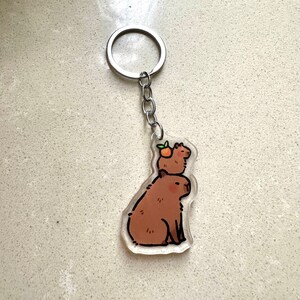 Cute Capybara Acrylic Charm / Keychain - Etsy
