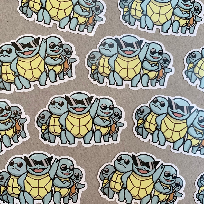 Squirtle Squad Sticker - Etsy
