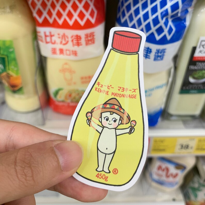 Kewpie Mayonnaise Sticker / Cinco De Mayo Sticker / Cupid Mayo - Etsy