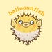 Cartoon Pufferfish Sticker Set – Glossy Balloon Fish Decals - Etsy