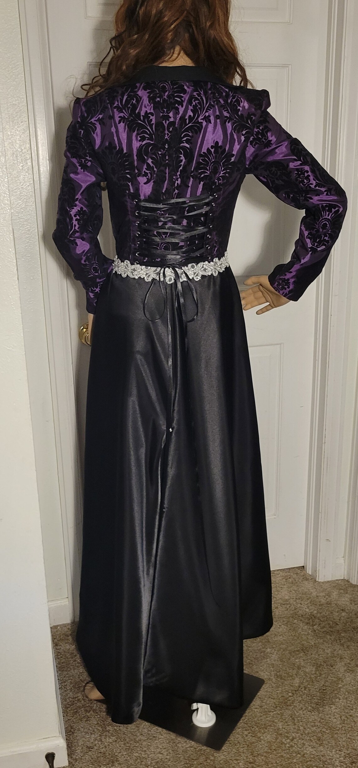 Handmade Purple and Black Renaissance/pirate/ Vampire Gothic Coat ...