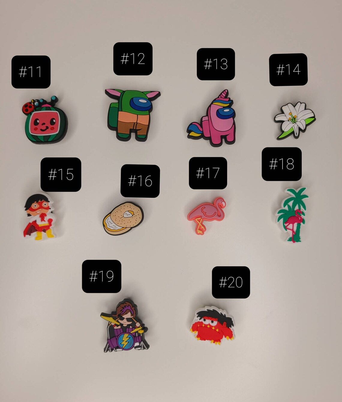 Fun Shoe Charms Shoe Clips Kids Flamingo Powerpuff - Etsy