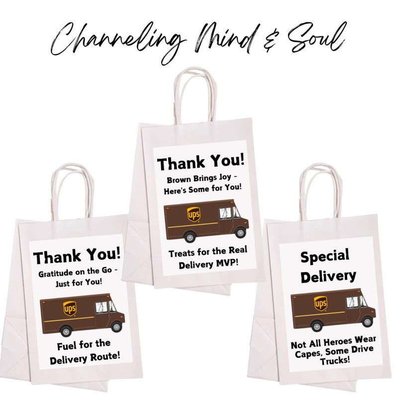 Delivery Driver Gift Bags | Delivery Driver Thank You | Mailman Thank ...