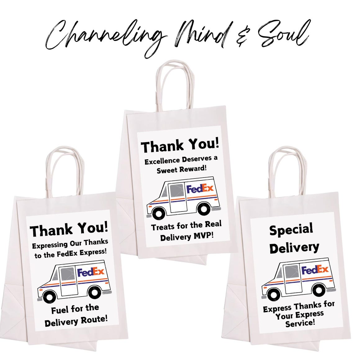 Delivery Driver Gift Bags | Delivery Driver Thank You | Mailman Thank ...