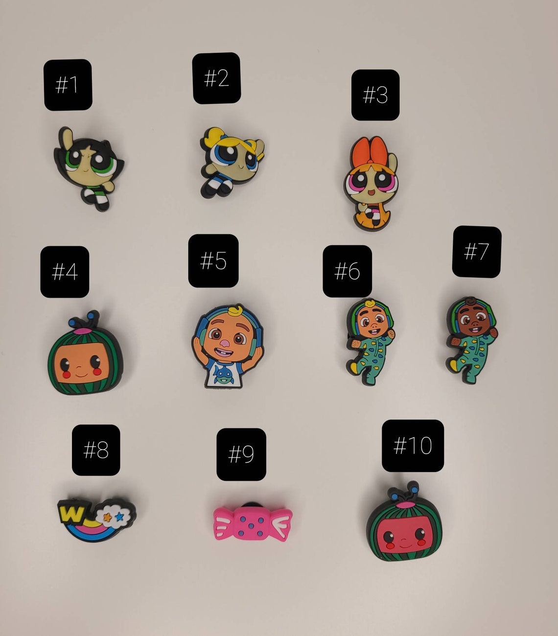 Fun Shoe Charms Shoe Clips Kids Flamingo Powerpuff Among US Shoes ...