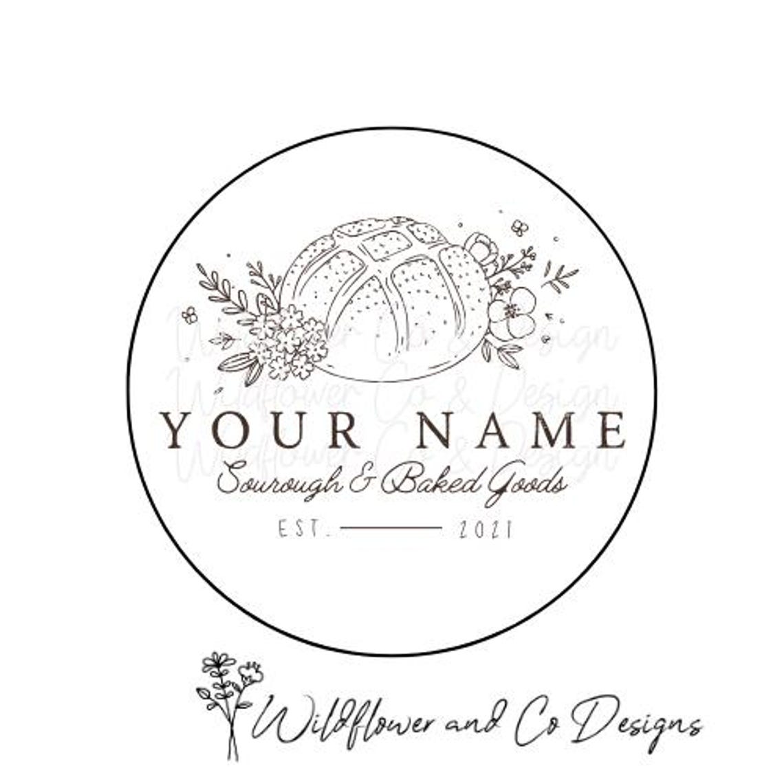 Editable Shop Logo for Sourdough, Bread, Bakery, Baked Goods, Homestead ...