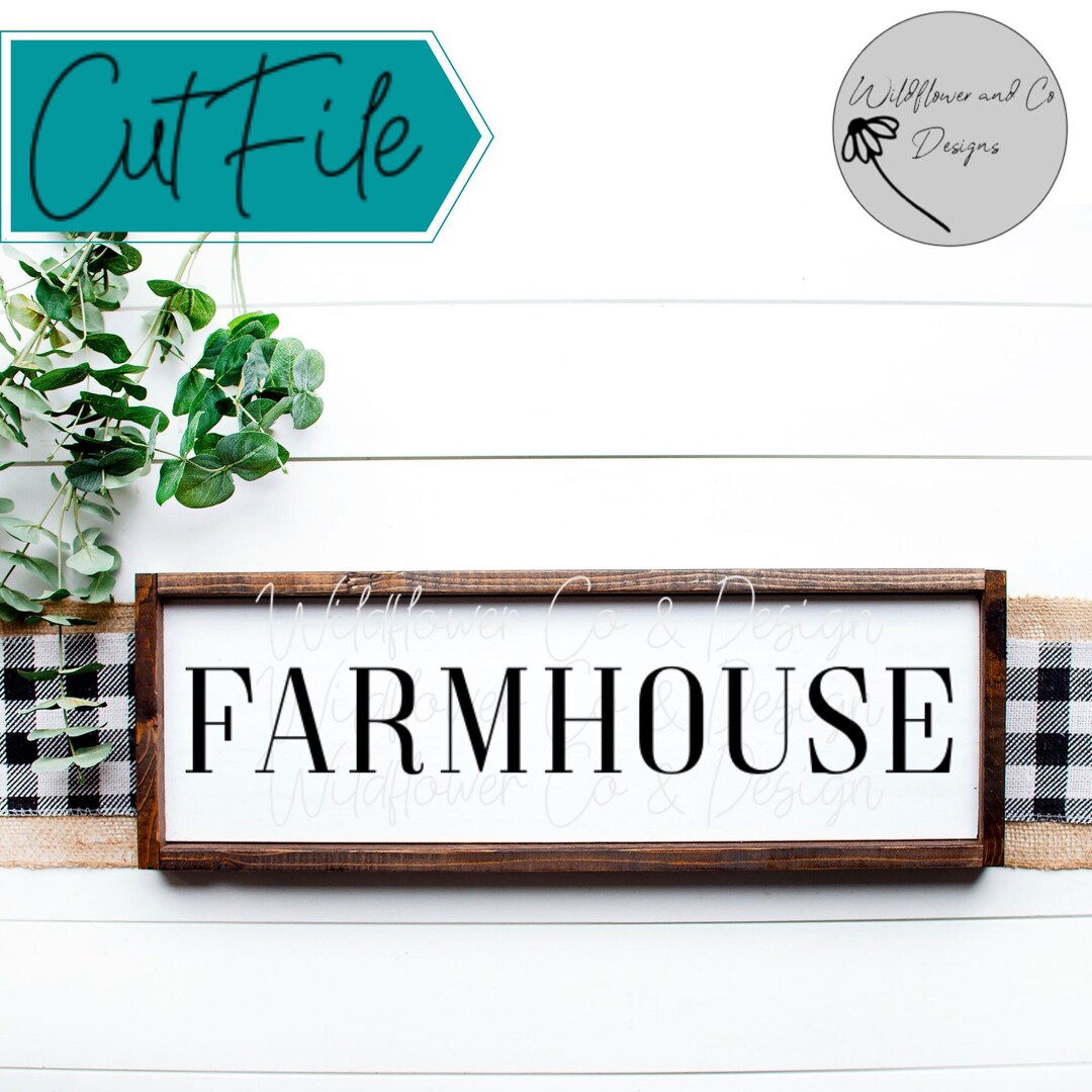 Farmhouse Words and Style - SVG PNG Instant Download Cutting File ...