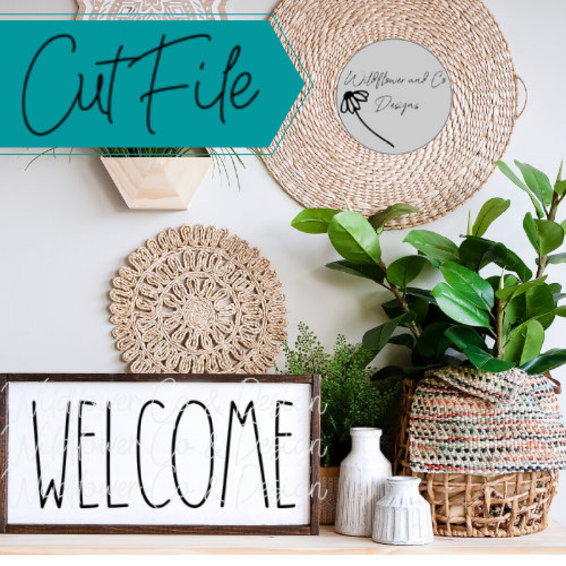 Welcome Rae Dunn Inspired File - Svg, Png, Jpg, Eps, Instant Download ...