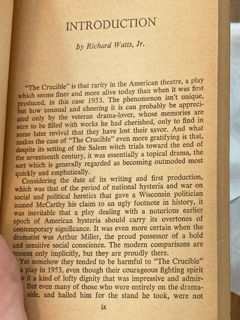 The Crucible by Arthur Miller - Etsy