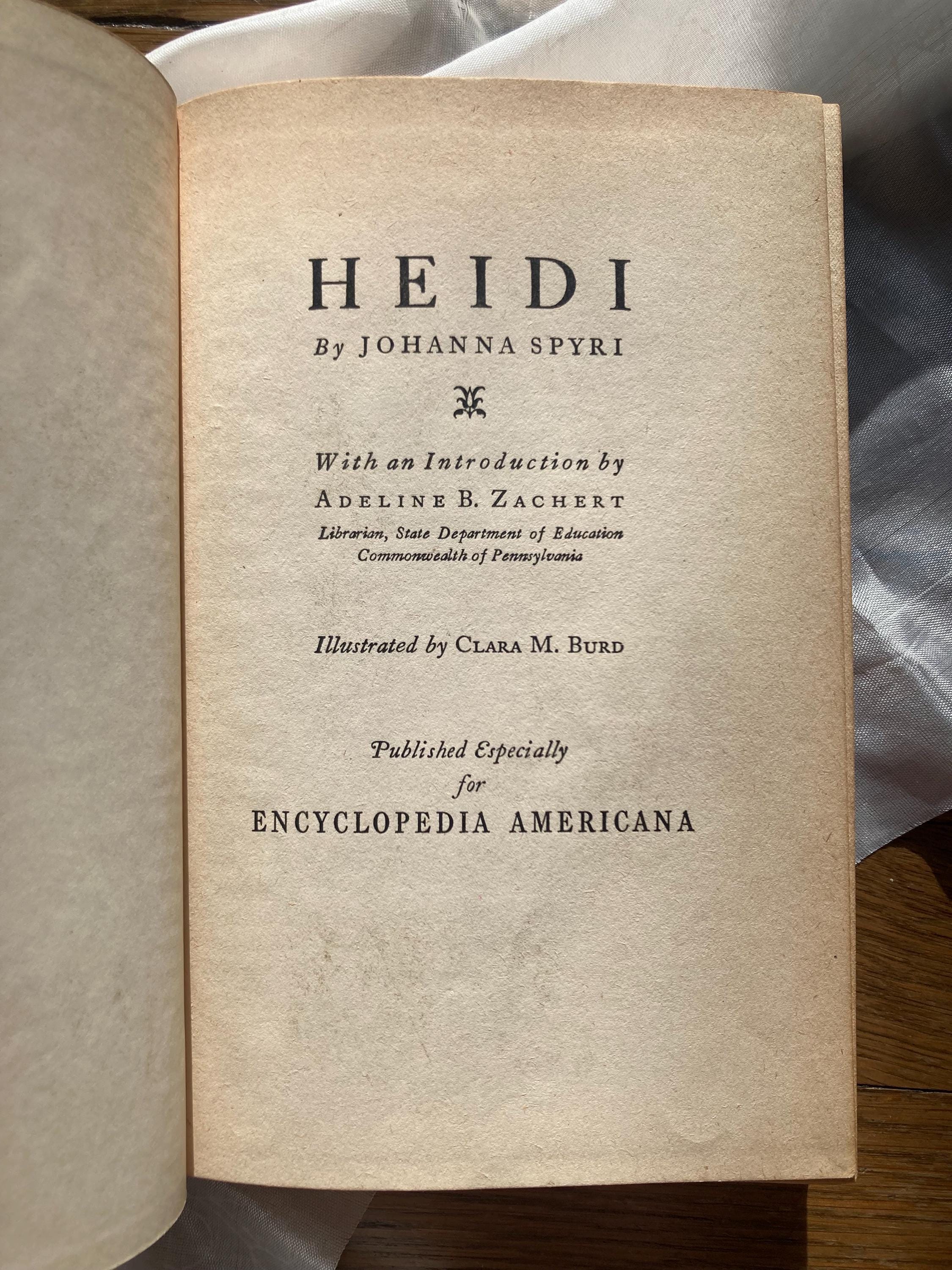 1925 Heidi by Johanna Spyri - Etsy