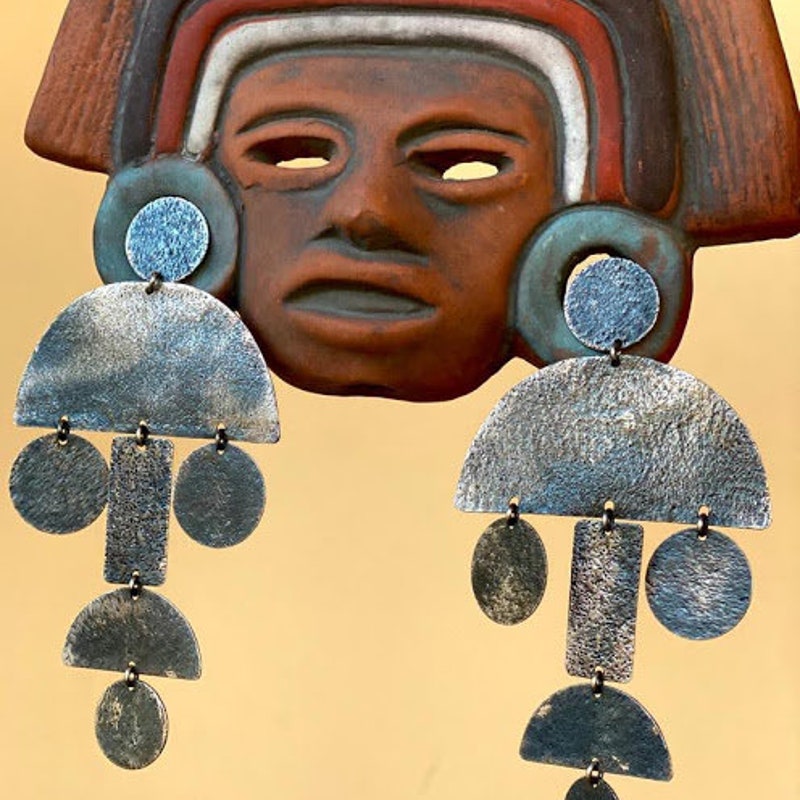 Aztec Hoop Earrings - Etsy