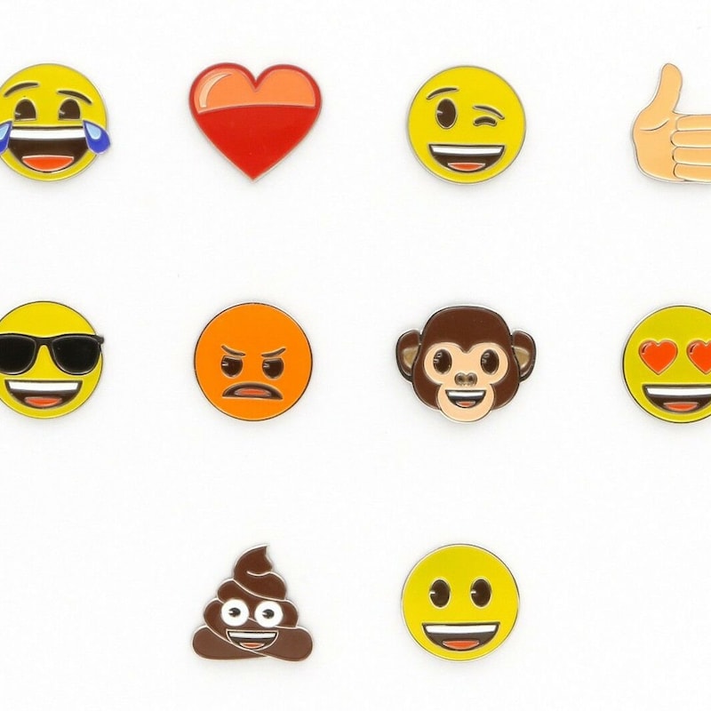 Emojis Badges - Etsy UK