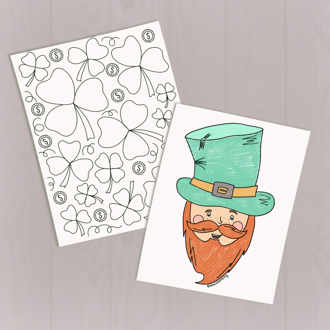 St Patrick’s Day Coloring Pages Leprechaun Coloring Page Shamrock ...