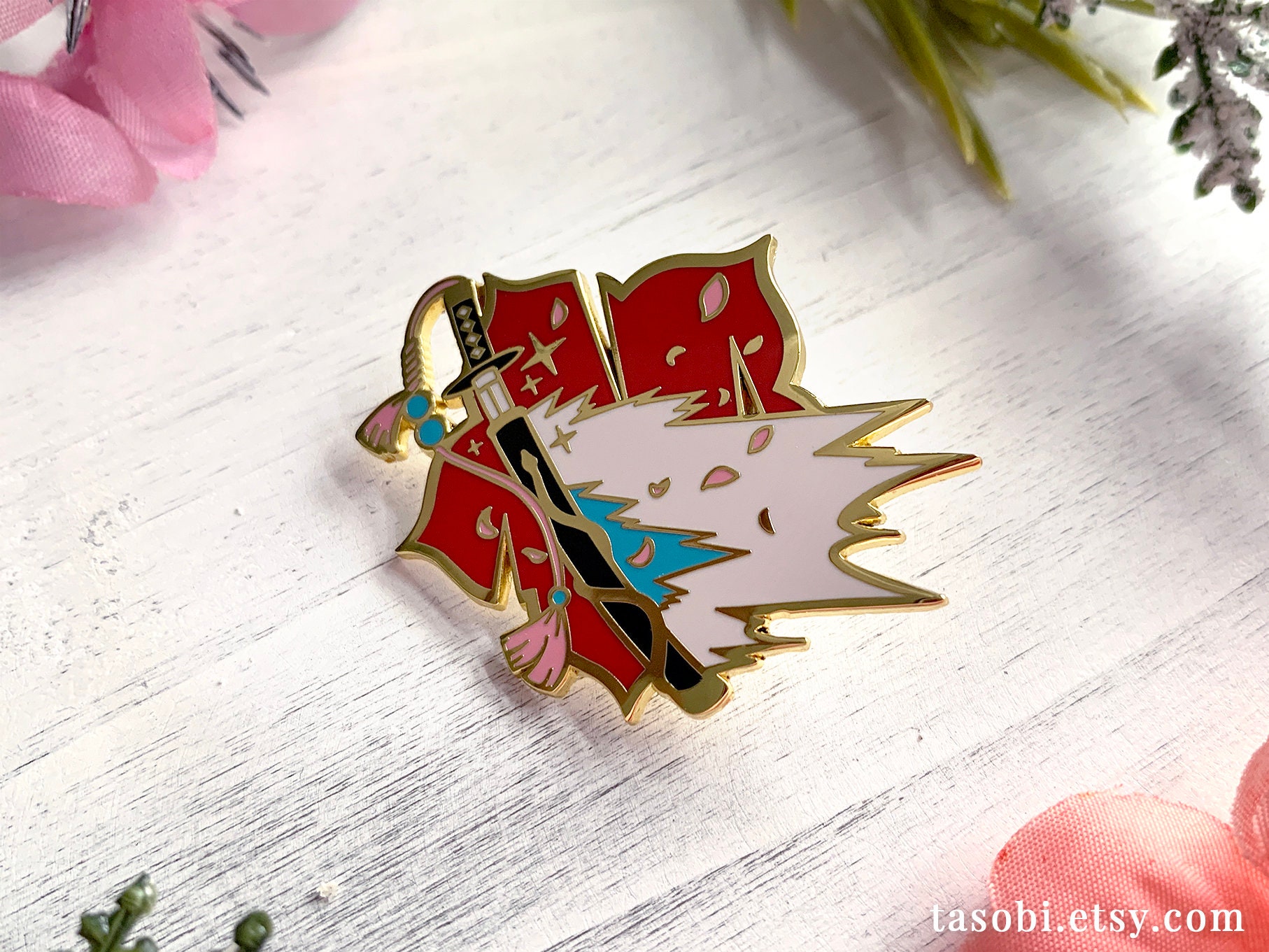 FFXIV Samurai LB3 Enamel Pin - Etsy