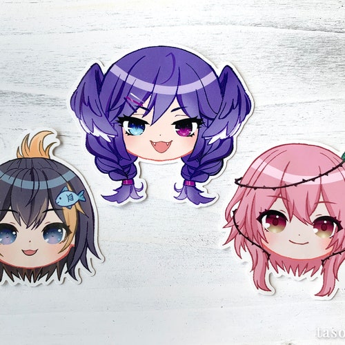 Nijisanji EN Obsydia: Fan Mascots and Ember 2.5inch Patches - Etsy