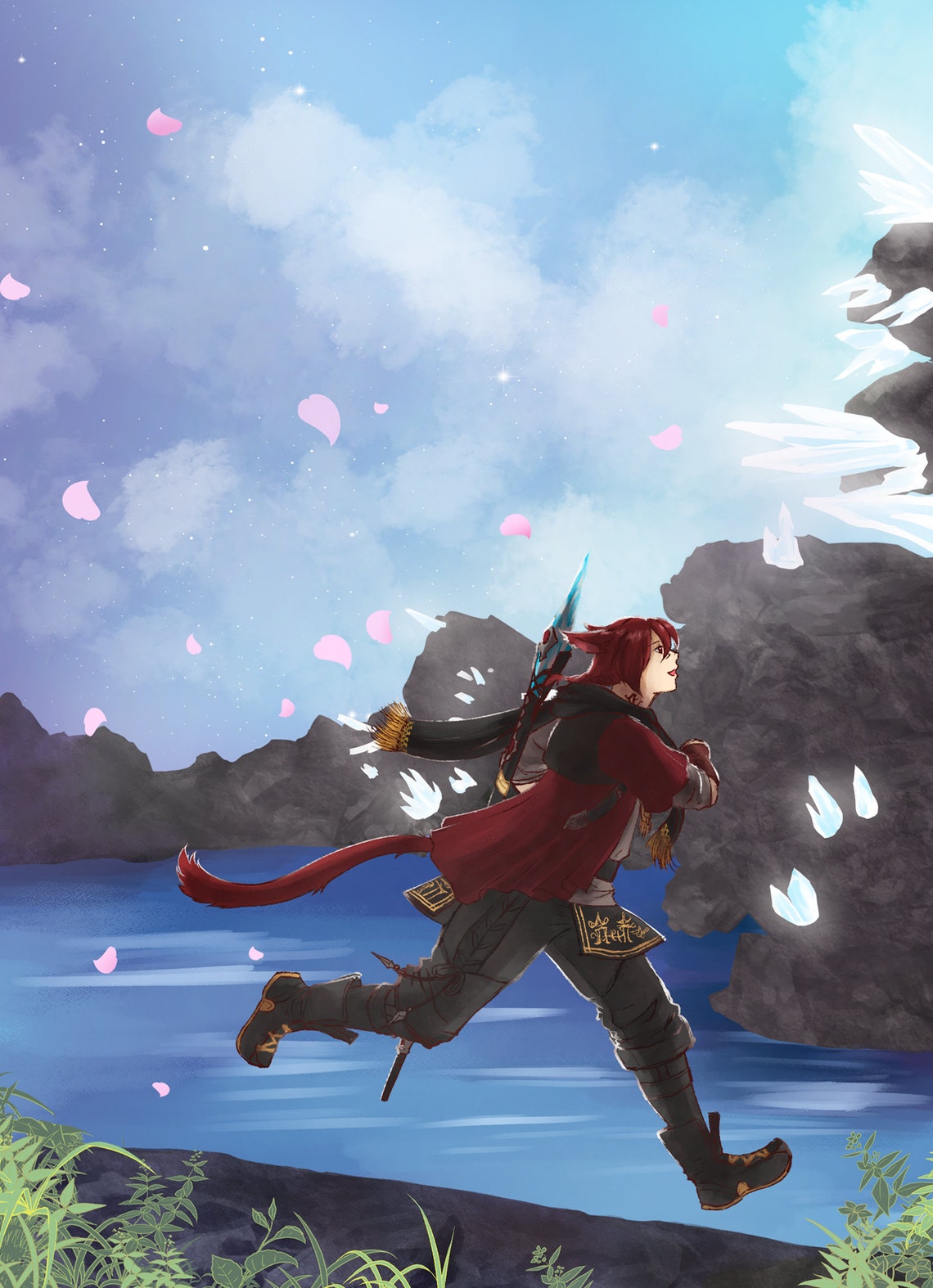 FFXIV 9x12 Crystal Exarch Prints - Etsy