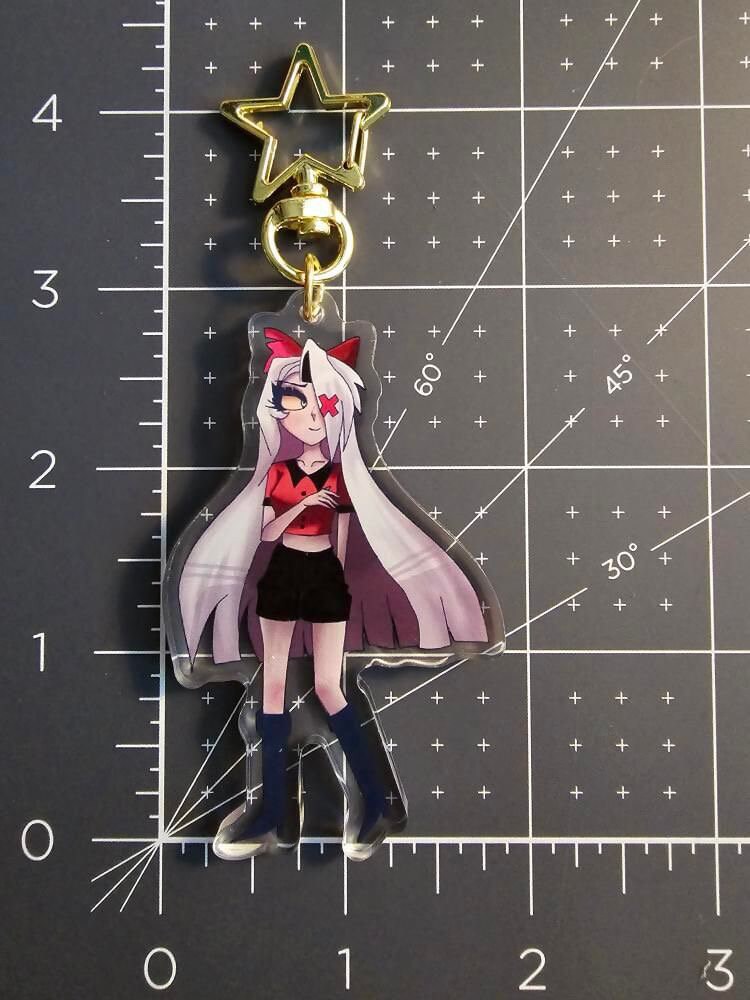 Vaggie Hazbin Hotel Acrylic Keychain - Etsy