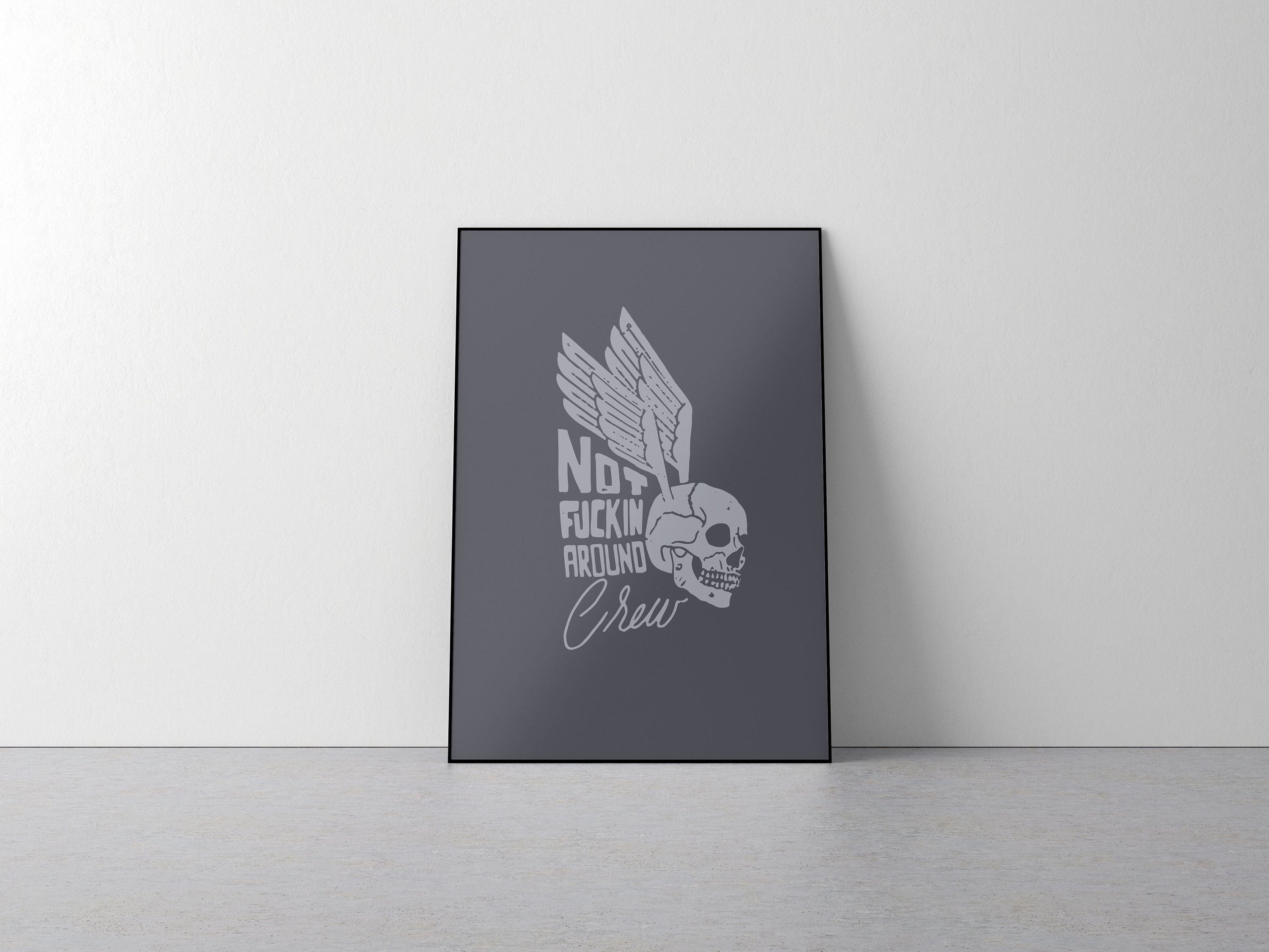 NFA Crew Printable Art Shirt Design Skull Sticker - Etsy