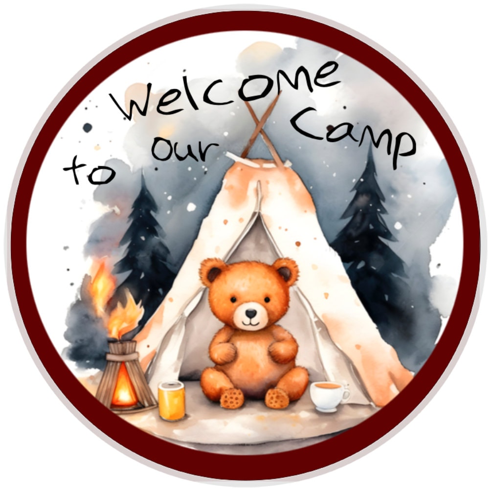 10 Welcome to Our Camp Sign Wreath Sign Home Decor Metal - Etsy