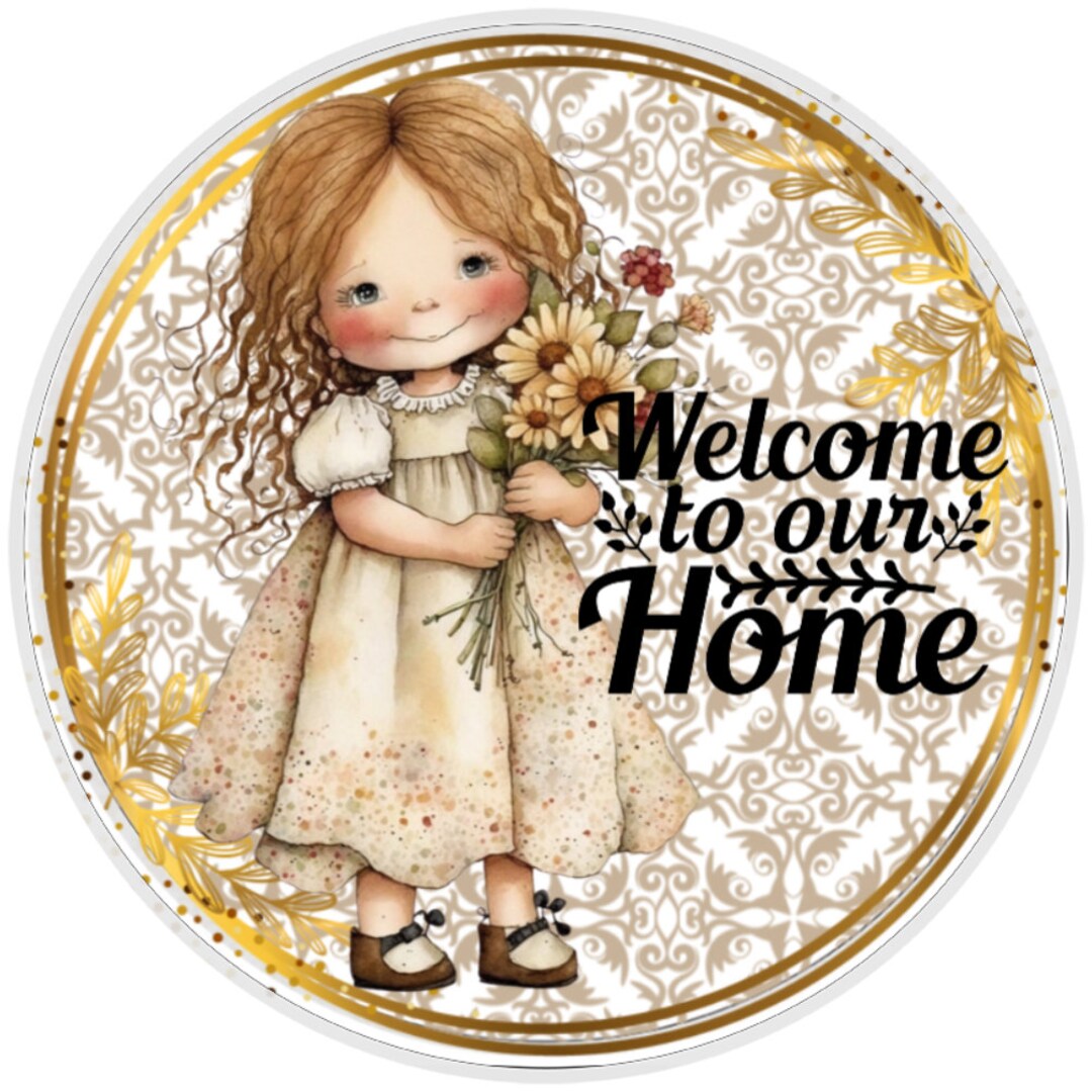 10” Dolly Welcome to Our Home Sign, Home Decor, Metal Sign, the Ritzy ...