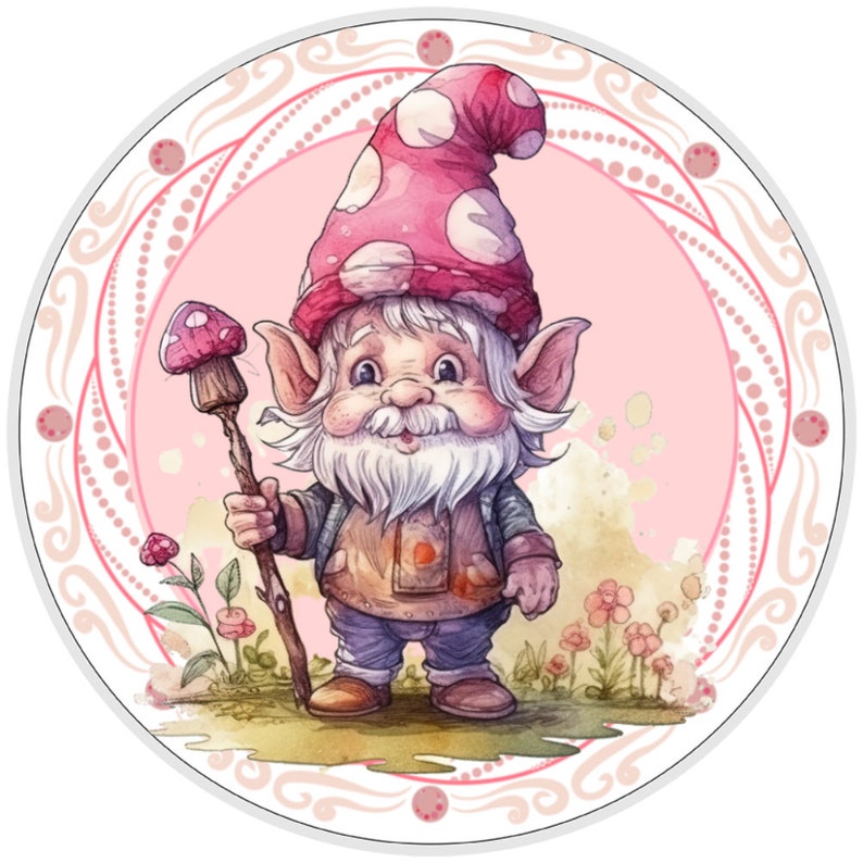 10 Garden Gnome Sign Wreath Sign Home Decor - Etsy