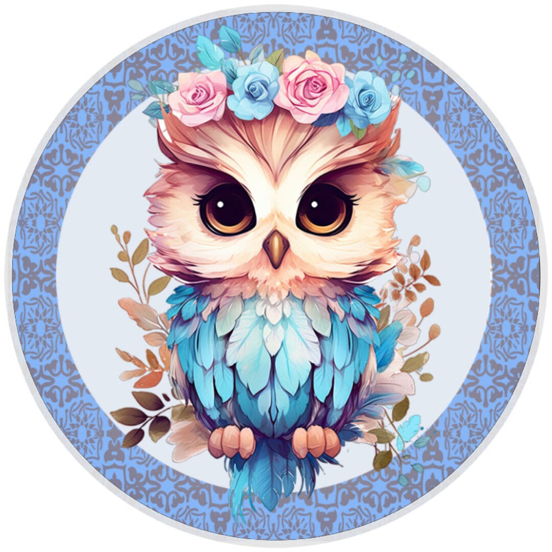 10” Owl Floral Sign, Wreath Sign, Home Decor, Metal Sign, the Ritzy ...