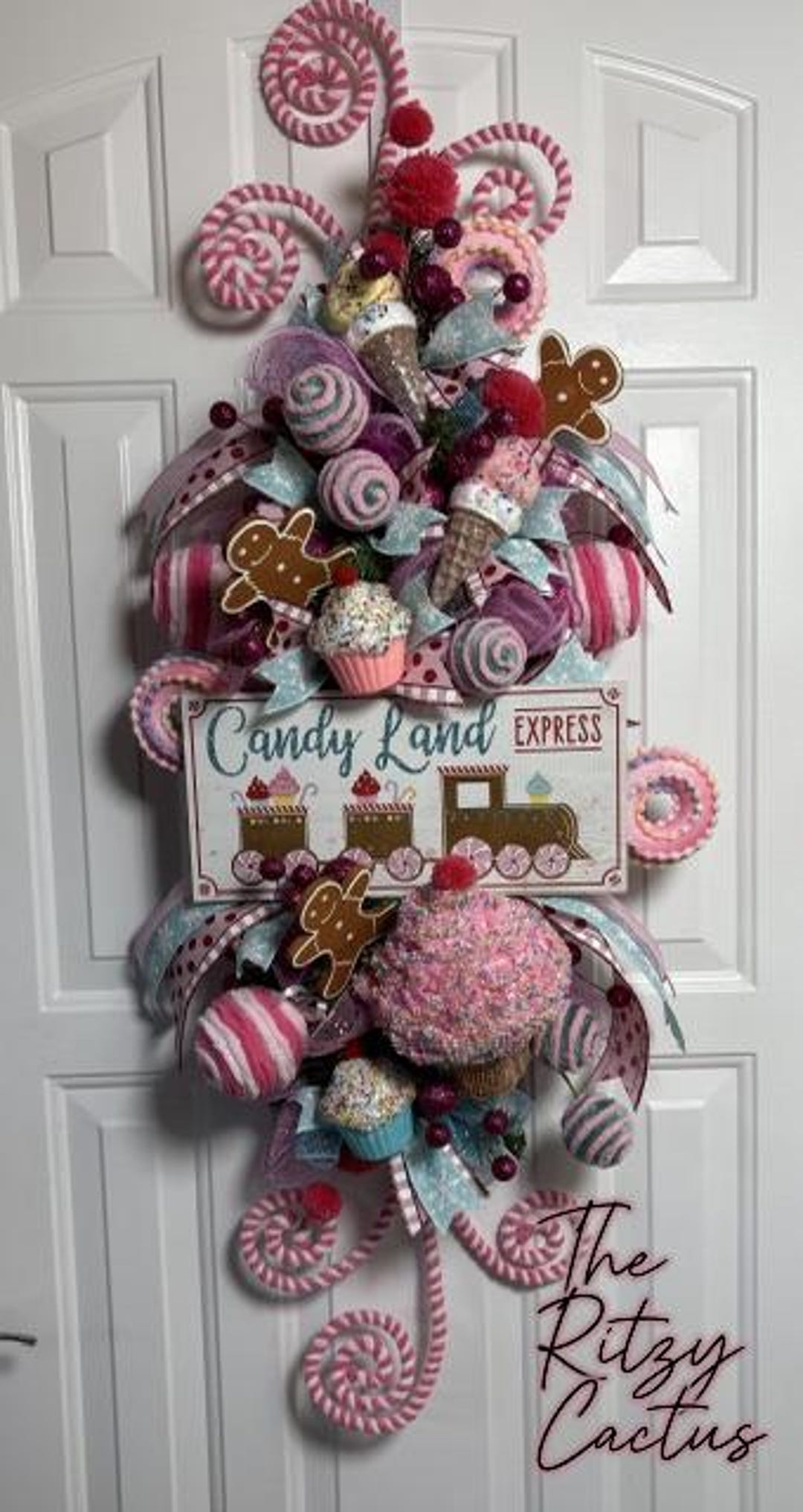 Candy Land Express Large Wreath Packed With Sugary, 40 X 18 Inches ...