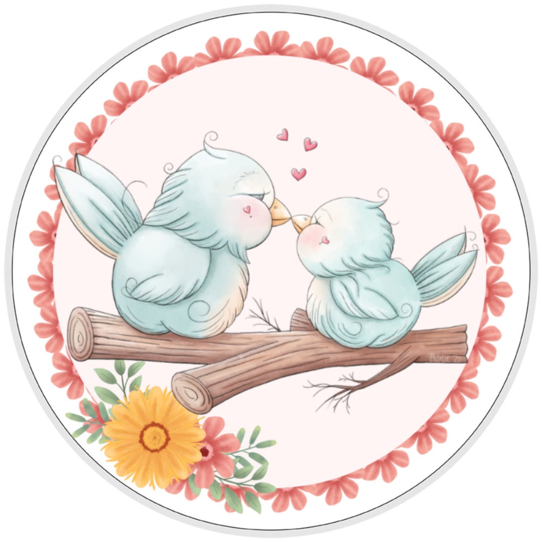 Love Birds Sign, Blue Birds Sign, Wreath Sign, Home Decor - Etsy