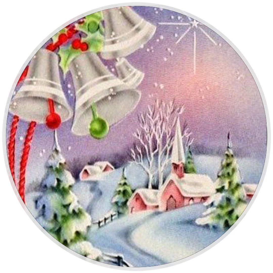 Vintage Look Snow Scene Sign, Wreath Sign, Home Decor - Etsy
