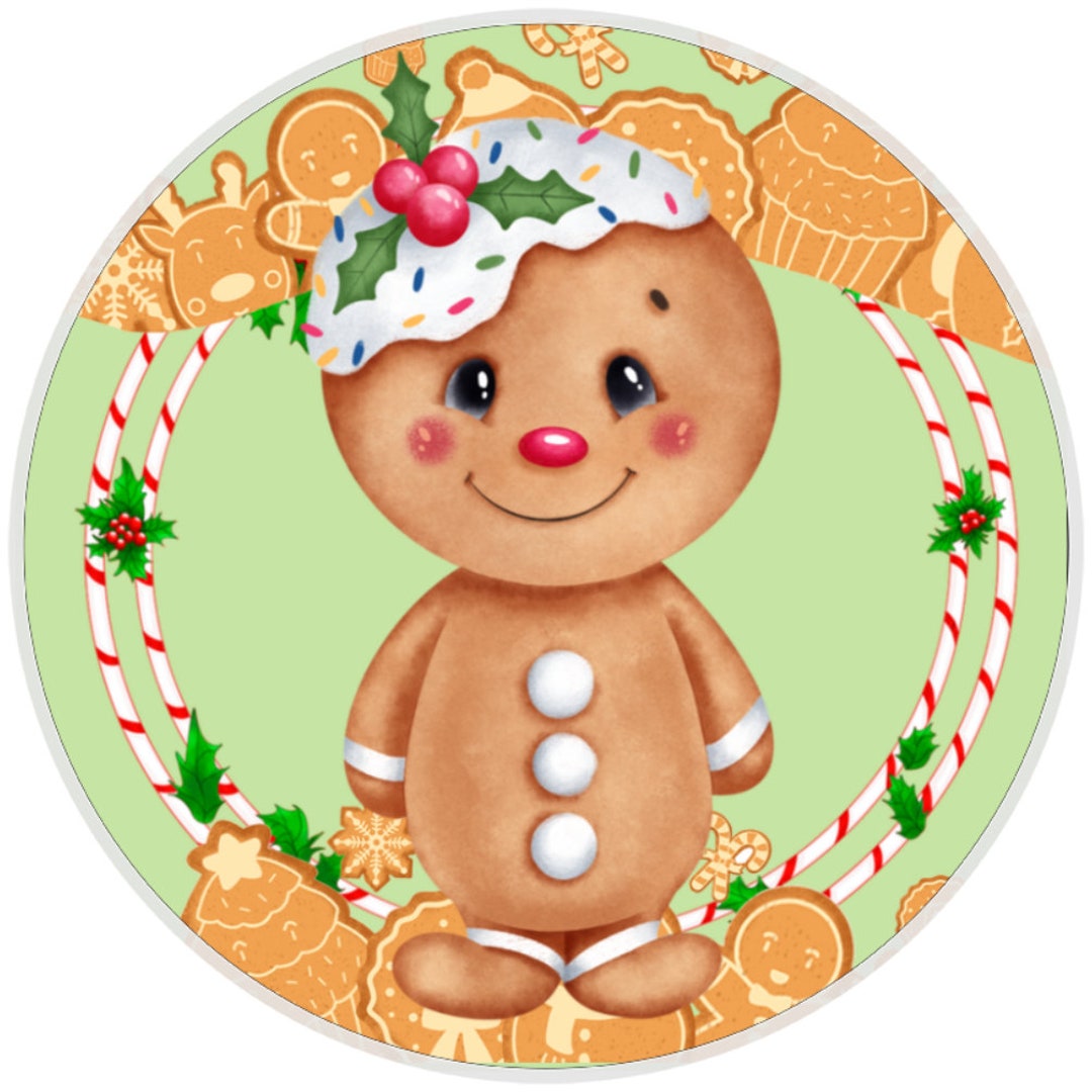 10” Gingerbread Cookie Wreath Sign, Metal Wreath Sign, Home Decor - Etsy