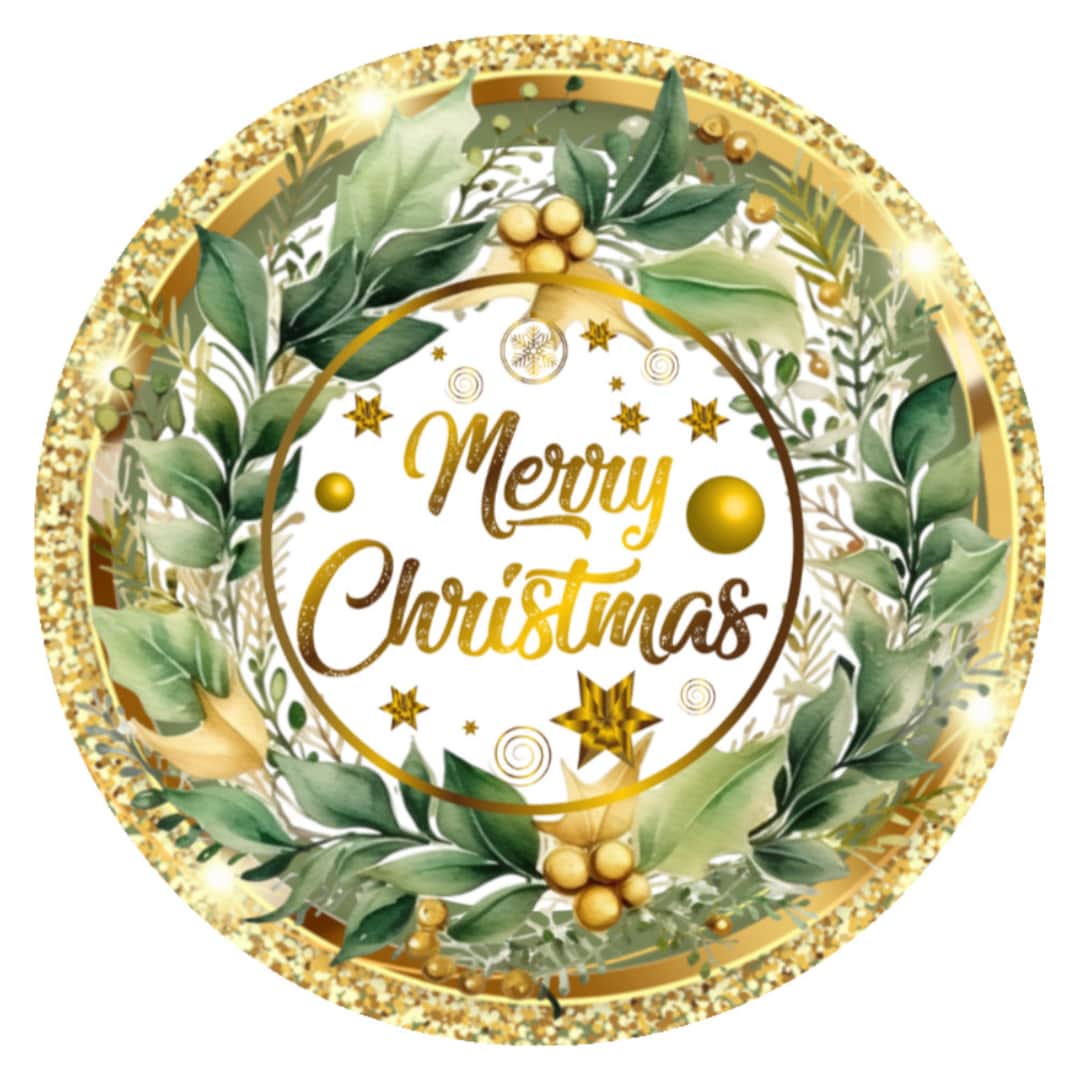 10” Gold Merry Christmas Sign, Wreath Sign, Home Decor - Etsy