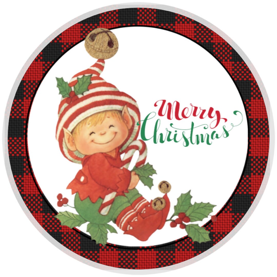 10” Merry Christmas Elf Sign, Wreath Sign, Home Decor - Etsy