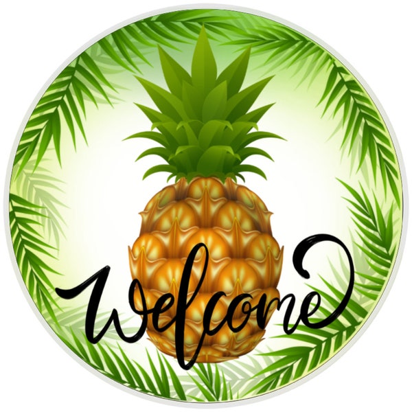 Pineapple Welcome Sign - Etsy