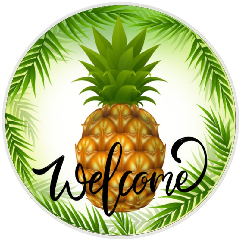 Pineapple Welcome Sign - Etsy
