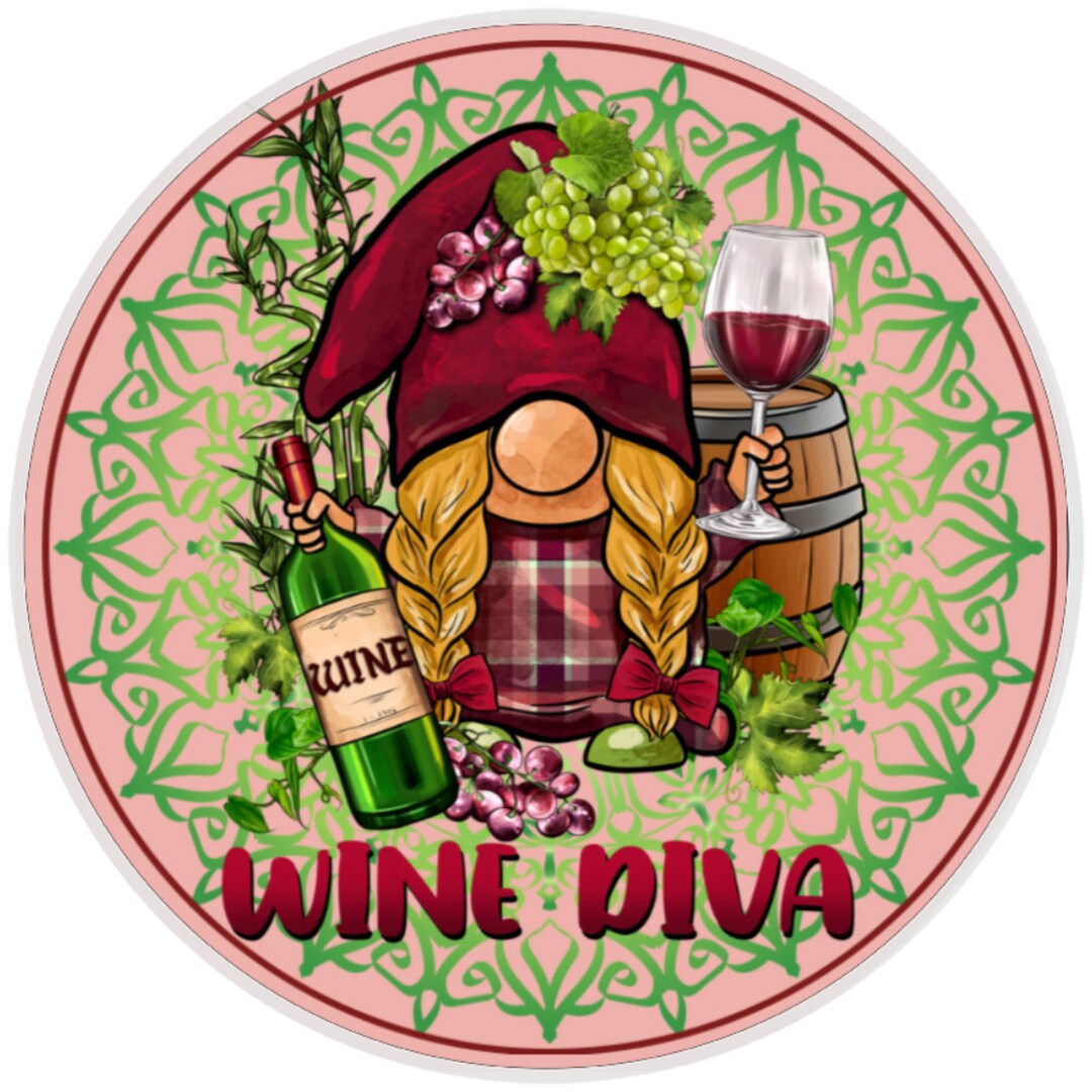 10 Wine Diva Sign, Wreath Sign, Home Decor, Metal Sign, the Ritzy ...