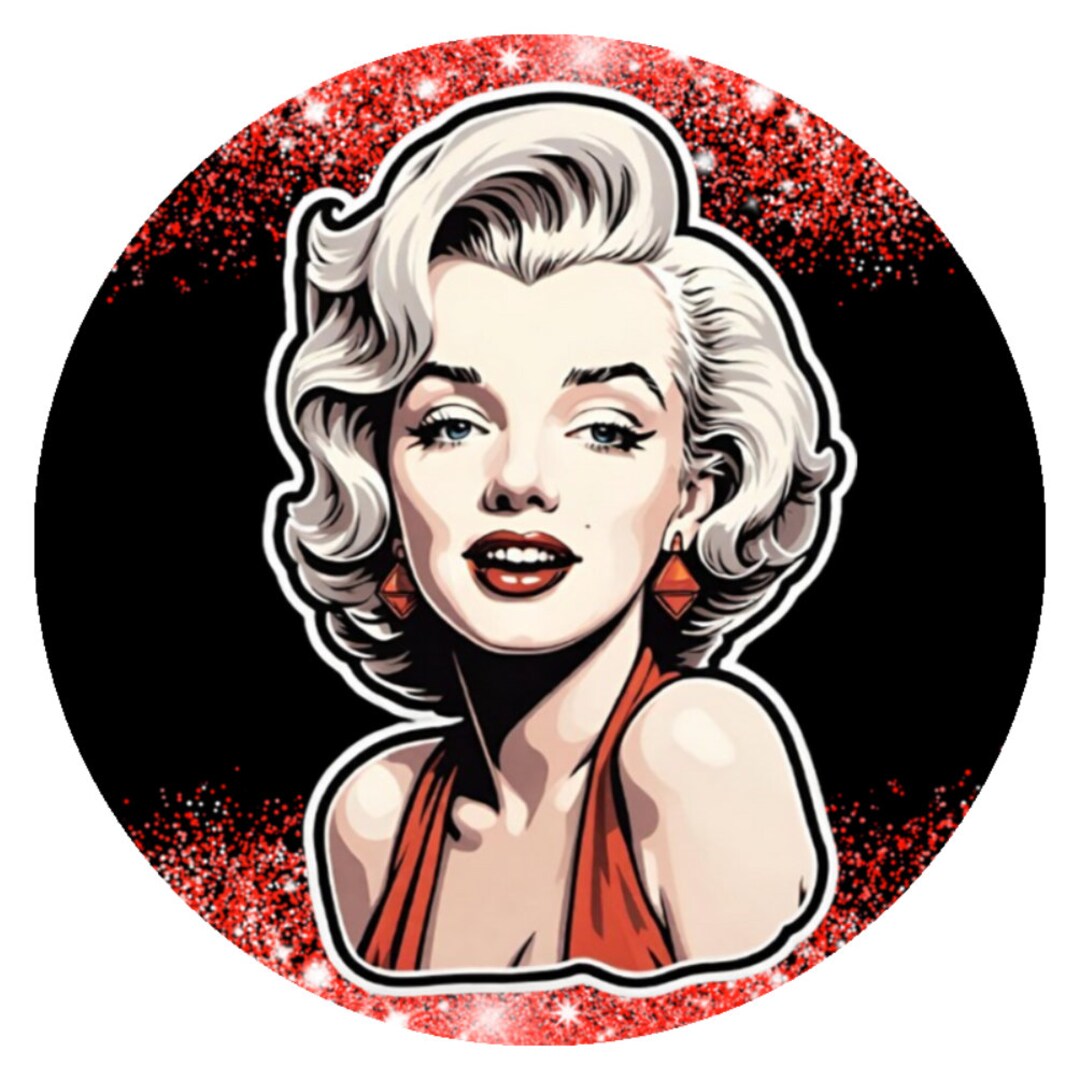 10” Marilyn Red Black Sign, Miss Monroe Sign, Vintage Look Sign, Home ...
