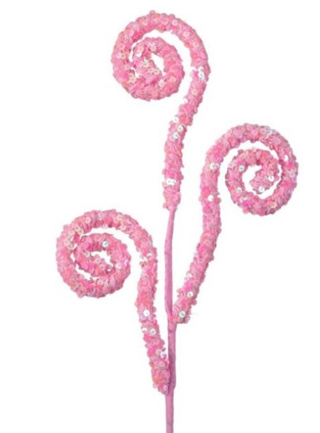 29" Pink Sequin Spring Curl Spray| Holiday Spring Spray | DIY Easter ...