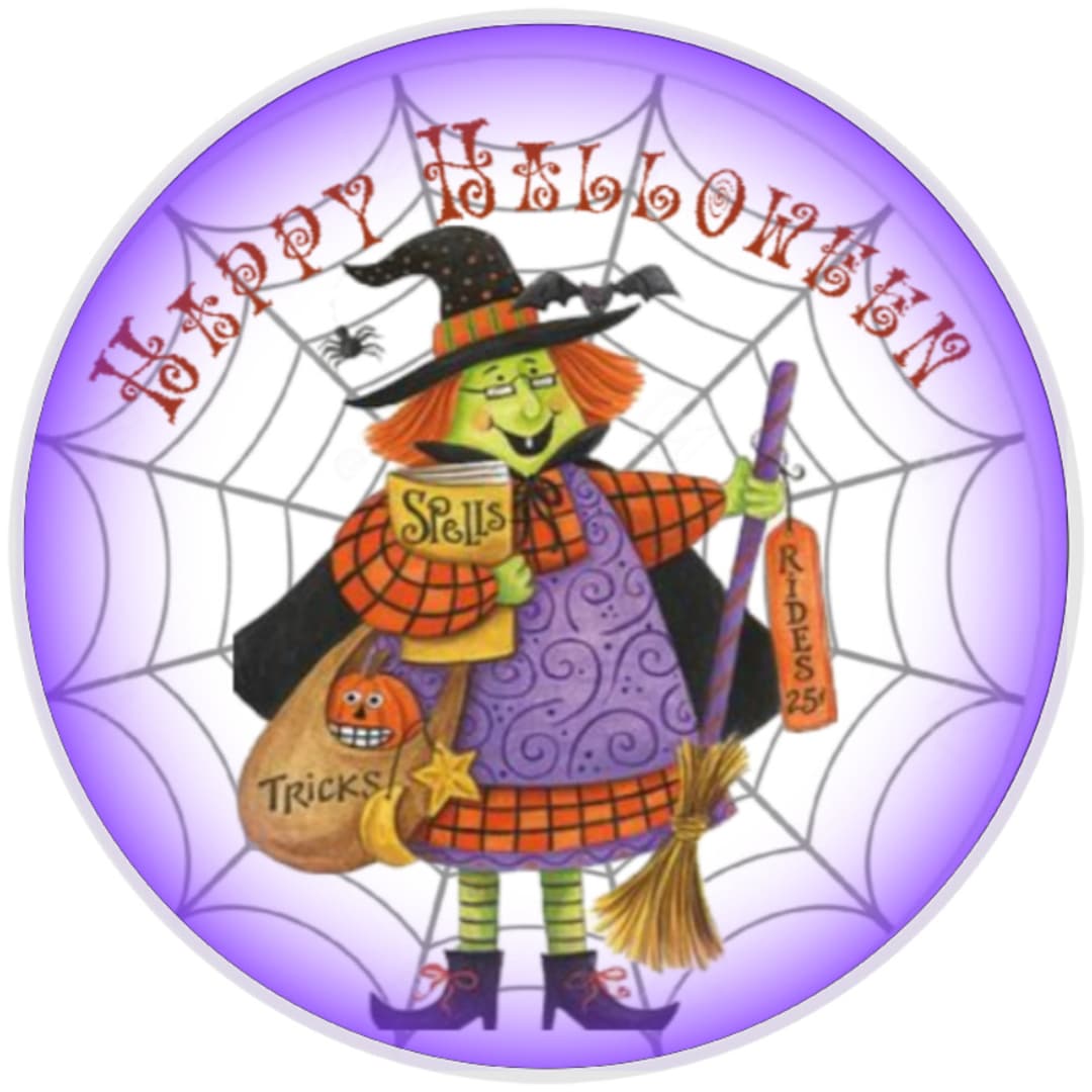 Halloween Witch Sign, Wreath Sign, Home Decor - Etsy