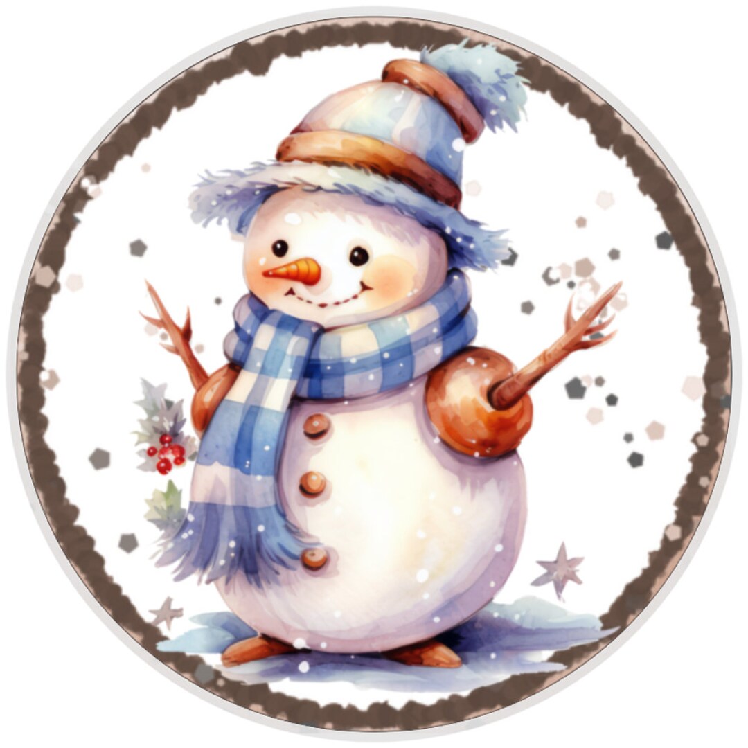 10” Rustic Snowman Winter Sign, Metal Wreath Sign, Home Decor - Etsy