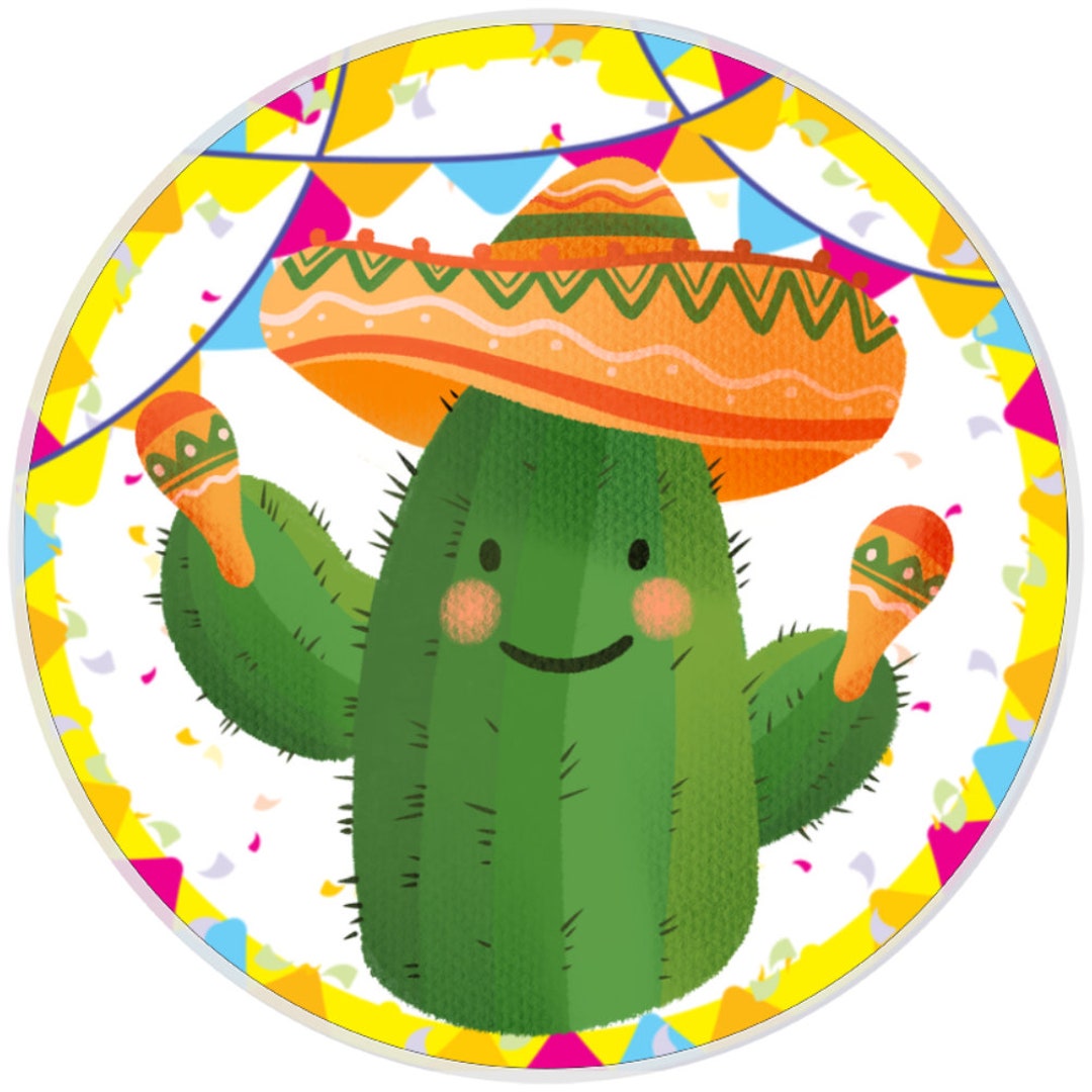 10 Fiesta Cactus Sign, Party Sign, Wreath Sign, Home Decor - Etsy