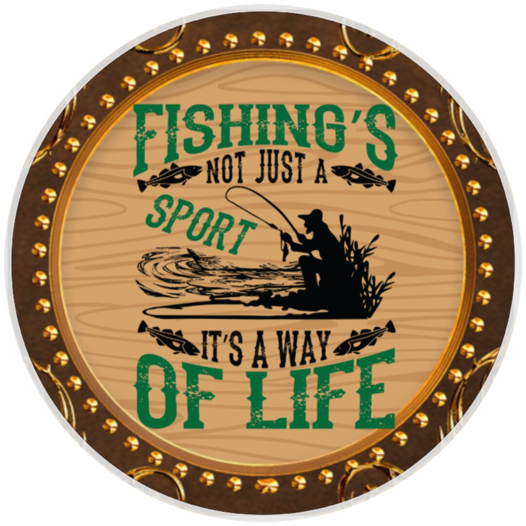 10” Fishing Sign, Wreath Sign, Home Decor, Metal Sign, the Ritzy Cactus ...