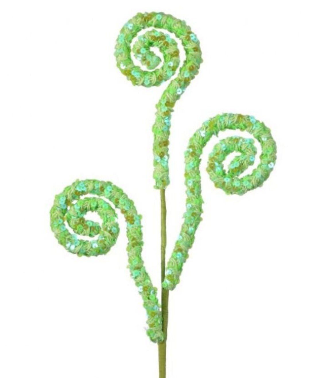 29" Green Sequin Spring Curl Spray| Holiday Spring Spray | DIY Easter ...
