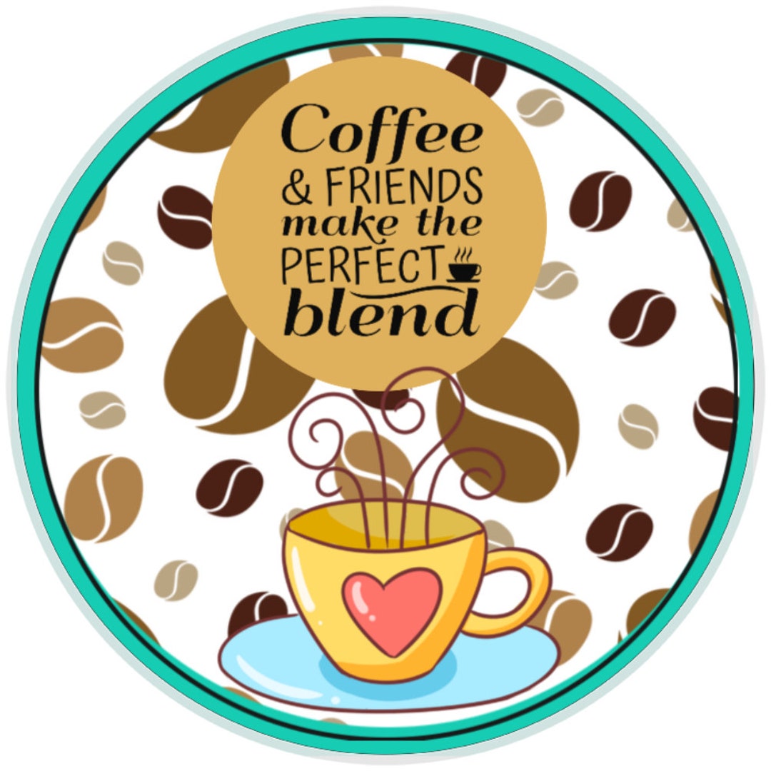 10” Coffee Friends Sign, Wreath Sign, Home Decor - Etsy