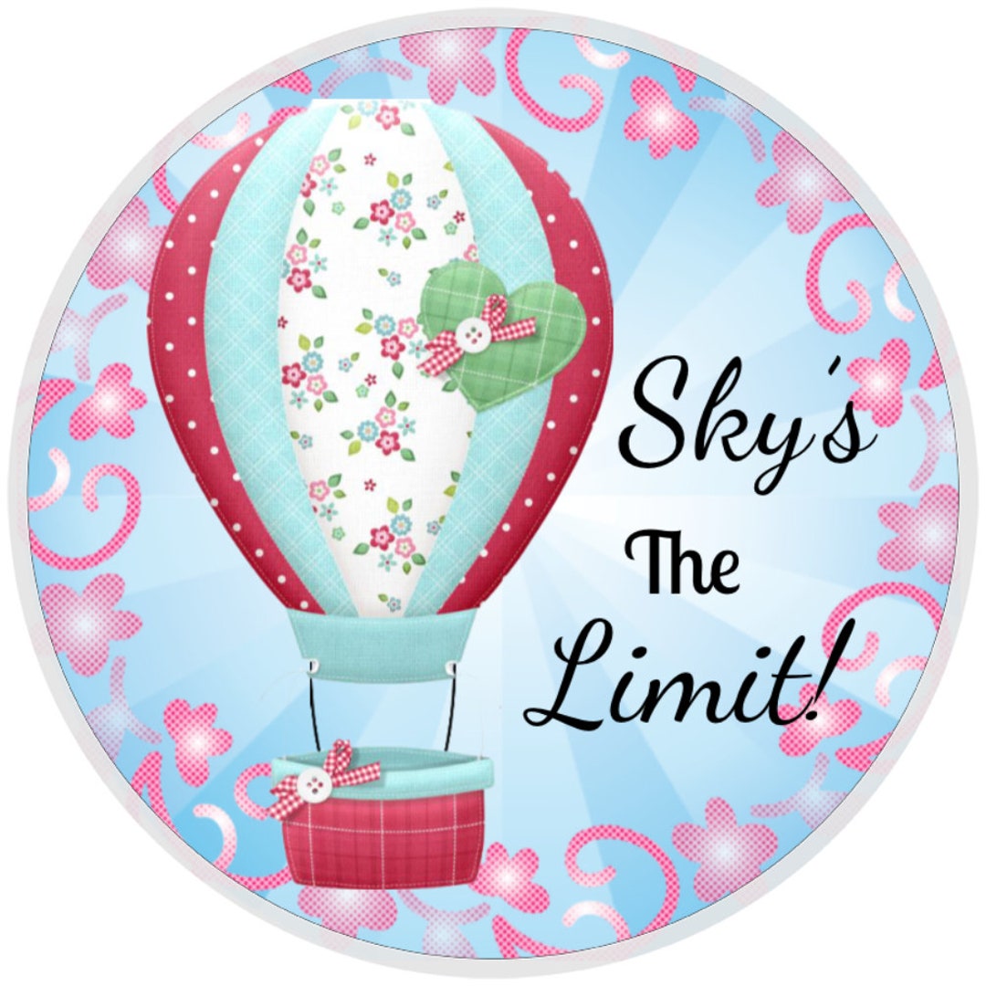 10” Hot Air Balloon Sign, Wreath Sign, Home Decor, Metal Sign, the ...